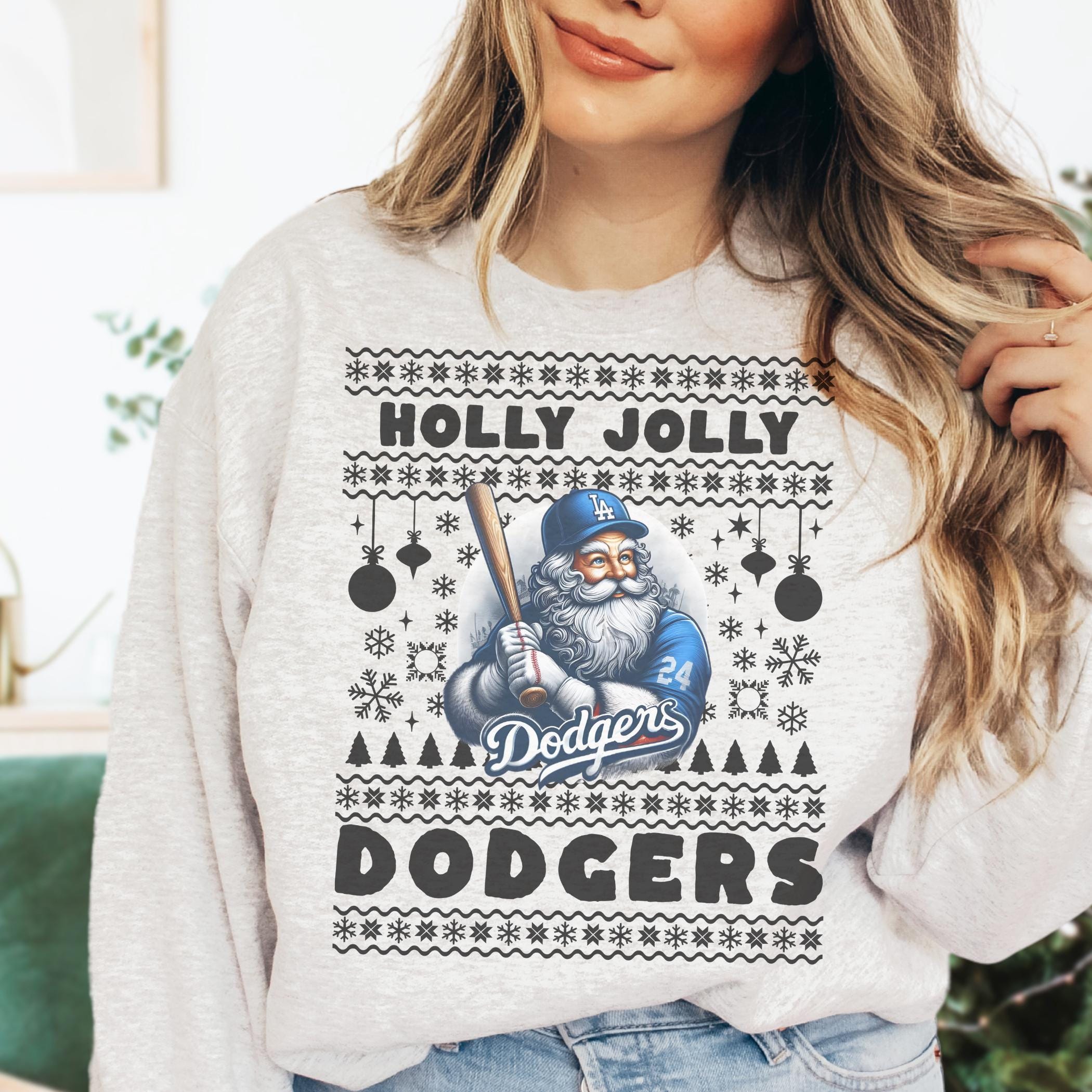 Los Angeles Dodgers Christmas Sweater Dodgers Ugly Christmas Sweater ...