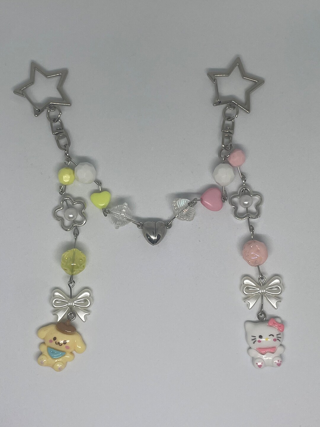 Pompompurin and Hello Kitty Sanrio Matching Friendship Keychains - Etsy ...