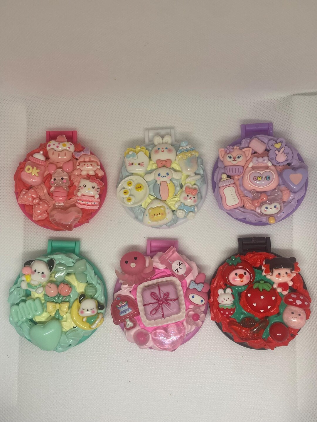 Kawaii Faux Cake Decoden Compact Mirror (6 Different Styles) - Etsy