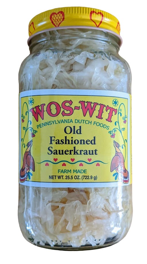 Wos-wit Pennsylvania Dutch Farm Made Old Fashioned Sauerkraut-25.5 Oz ... Wos-wit Pennsylvania Dutch Farm Made Old Fashioned Sauerkraut-25.5 Oz ...