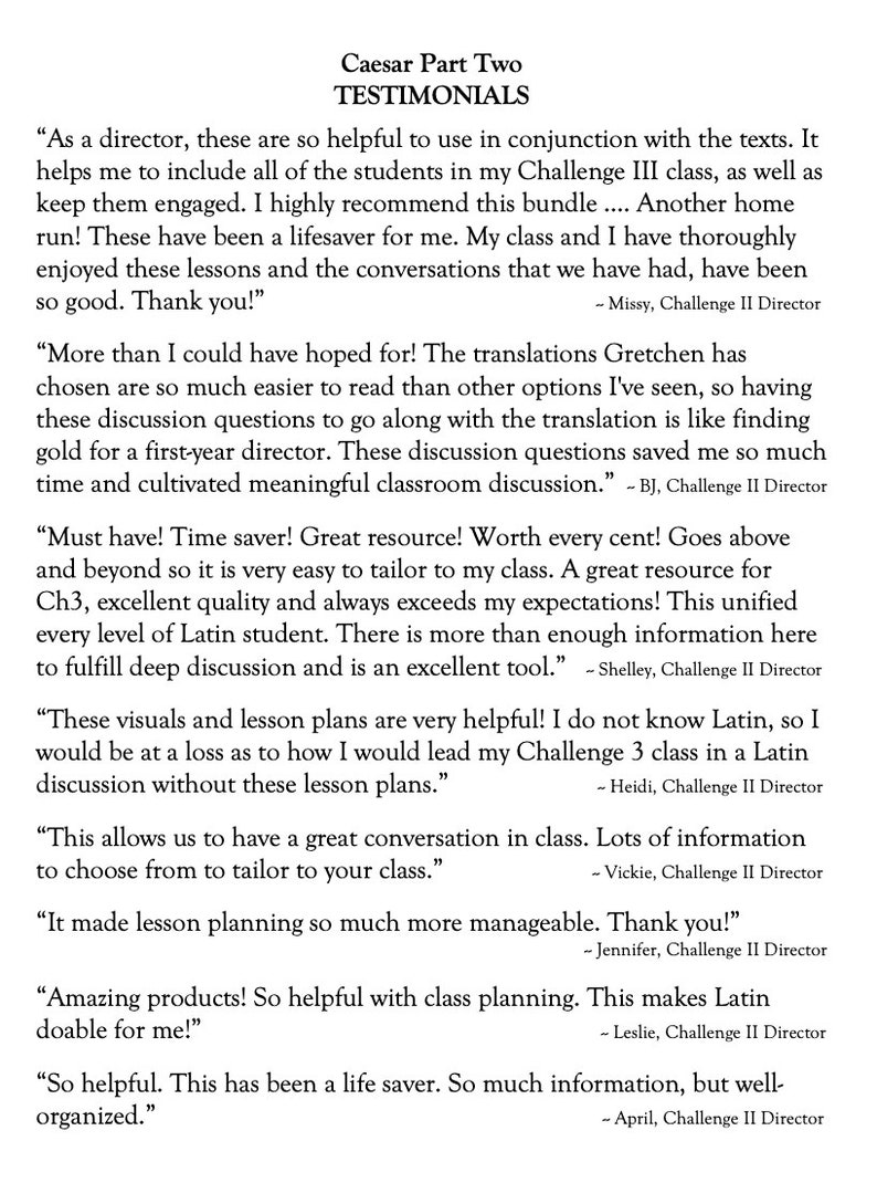 Caesar's Gallic Wars Part Two Teaching Bundle for High School Studying ...