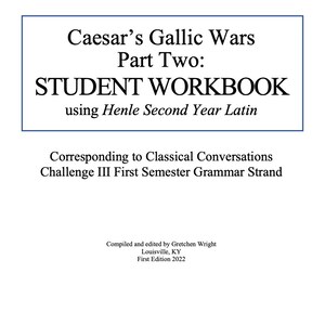 Caesar's Gallic Wars Part Two Teaching Bundle for High School Studying ...