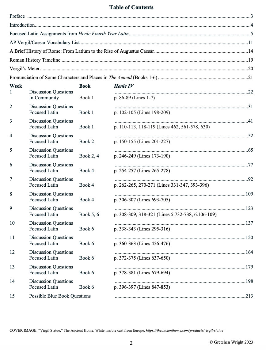 The Aeneid: Teaching Bundle for High School -- to Study Henle Fourth ...