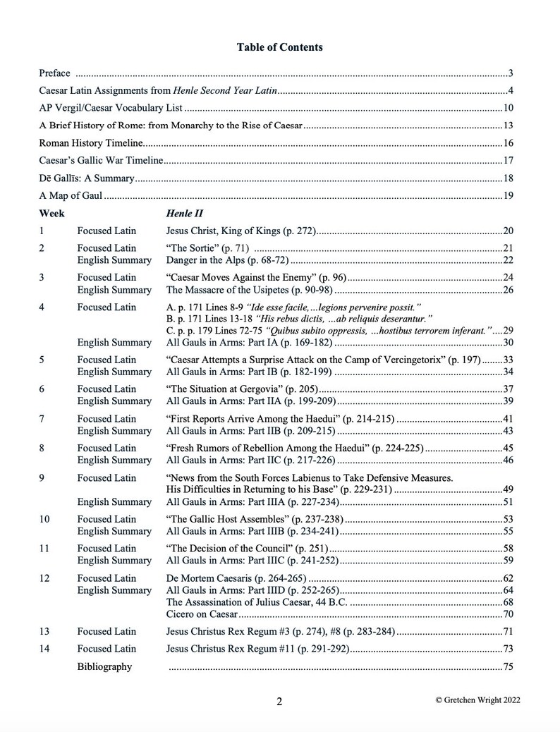 Caesar's Gallic Wars Part Two Teaching Bundle for High School Studying ...