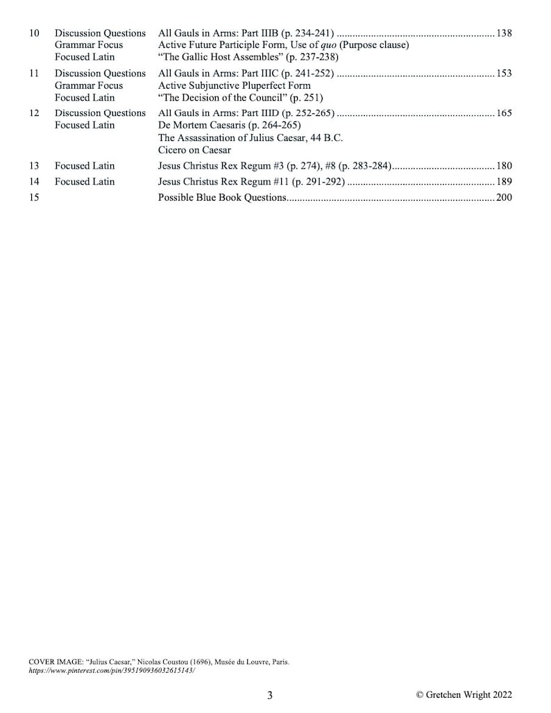 Caesar's Gallic Wars Part Two Teaching Bundle for High School Studying ...