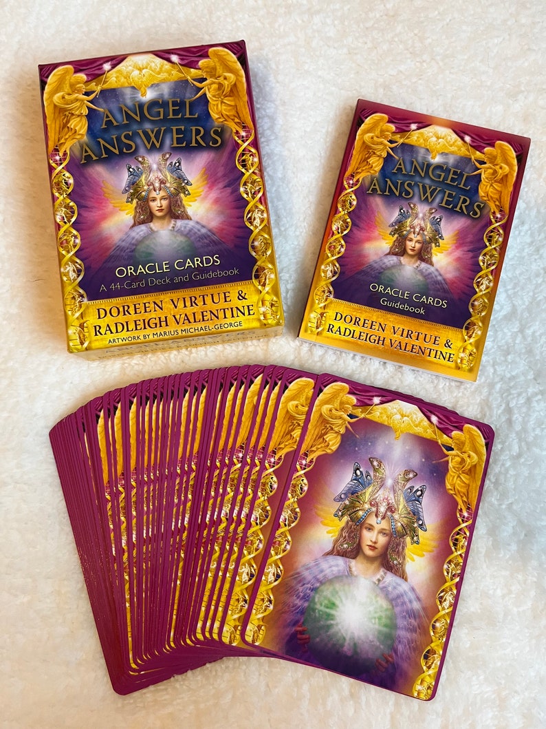 Angel Answers Oracle Cards by Doreen Virtue and Radleigh Valentine - Etsy