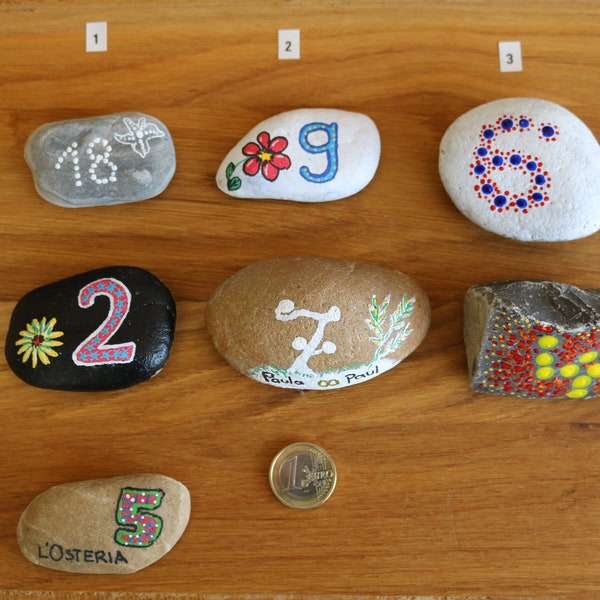 Stone Table Numbers - Etsy