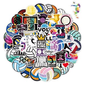 Kawaii Volleyball Sport Stickers High Quality Gift Cool Waterproof ...