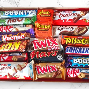 Chocolate Bar Gift Box Personalised Gift Tag Chocolate Hamper Treat Box ...