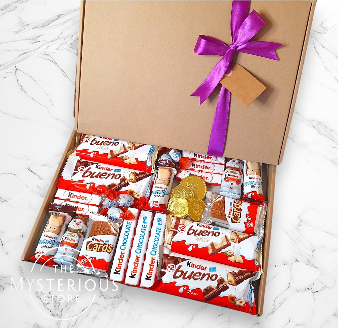 Kinder Bueno Chocolate Gift Box Personalised Gift Tag Kinder Hamper ...