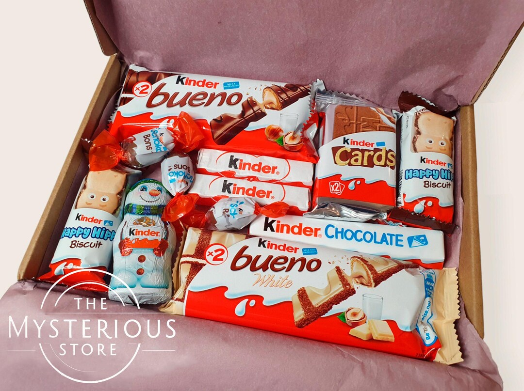 Kinder Bueno Chocolate Gift Box Personalised Gift Tag Kinder Hamper ...