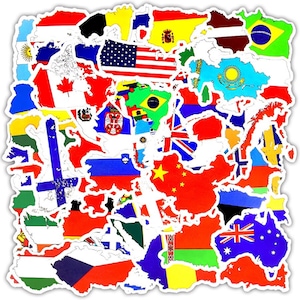 Stickers World Countries/national Flag High Quality/cool Waterproof ...