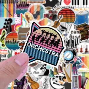 Kawaii Orchestral Instruments Music Stickers Pack High Quality Randomly ...