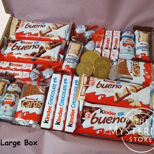 Kinder Bueno Chocolate Gift Box Personalised Gift Tag Kinder Hamper ...