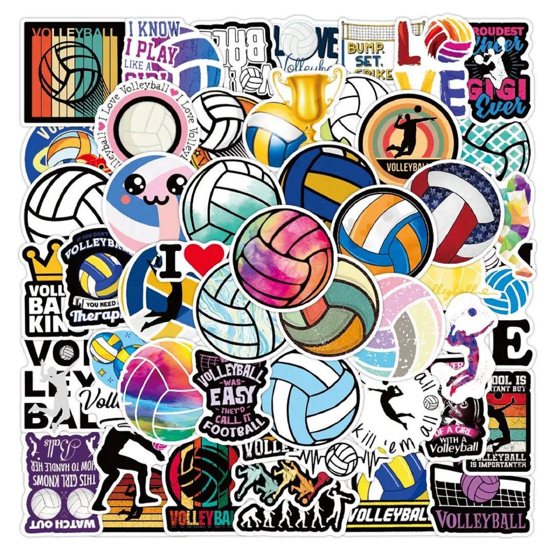 Kawaii Volleyball Sport Stickers High Quality Gift Cool Waterproof ...