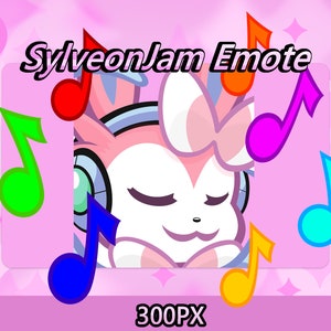 Animated Sylveon Jam Emote, Sylvjam, Gen 6 Pokemon, Chibi Emotes, PKMN ...