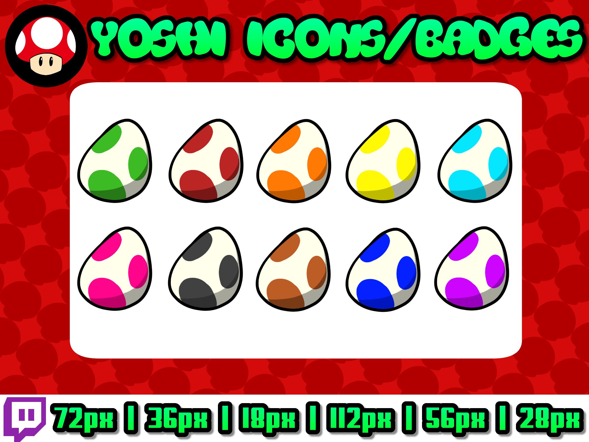 Yoshi Egg Colors