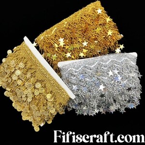 Dangling Star Trim and Coin Trim by Yards, Immediate Shipping From USA ...