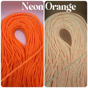 6mm Neon Color Cylinder Glitter String Trim, Soft Hallow Tube ...