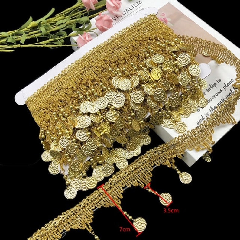 Dangling Star Trim and Coin Trim by Yards, Immediate Shipping From USA ...