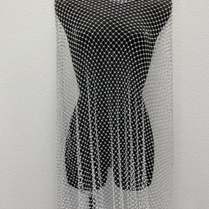 8 - 54 Inches Wide Large Stretchable Crystal Rhinestone Mesh, SS12 ...