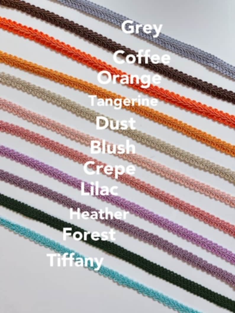 45 Colors of Braided Gimpy Trim by Yards,1-25 Yards, 1/2 Inches Wide - Etsy