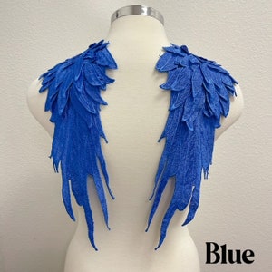 A Pair of Large Wing Applique Made of Poly Cotton in Large Size, 15 X 5 ...