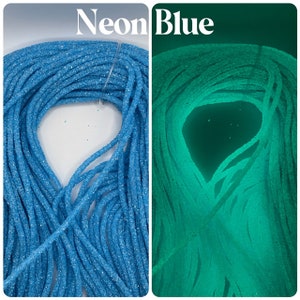 6mm Neon Color Cylinder Glitter String Trim, Soft Hallow Tube ...