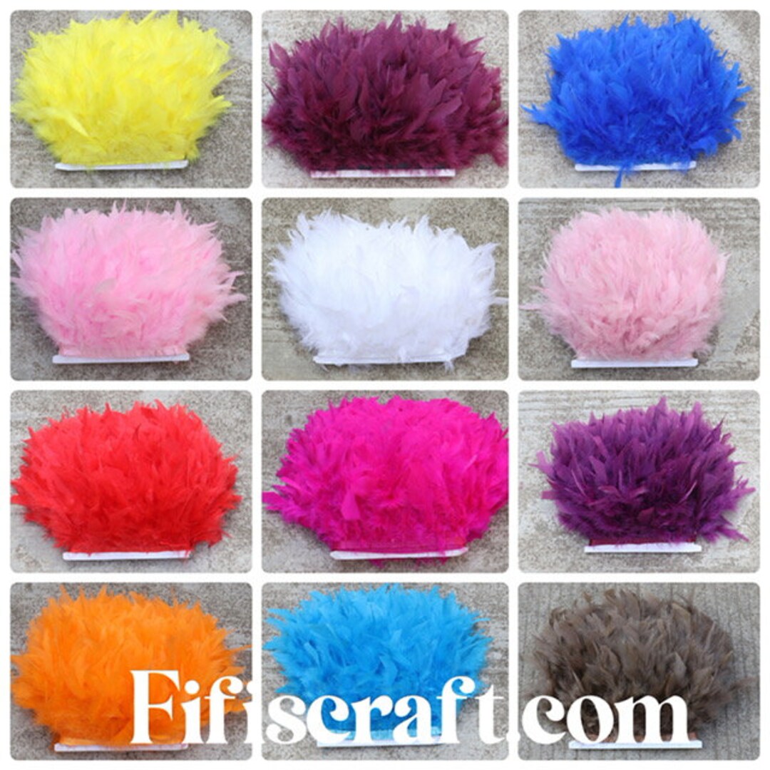 40 Colors Turkey Feather Trim by Yard,immediate Shipment From USA ...
