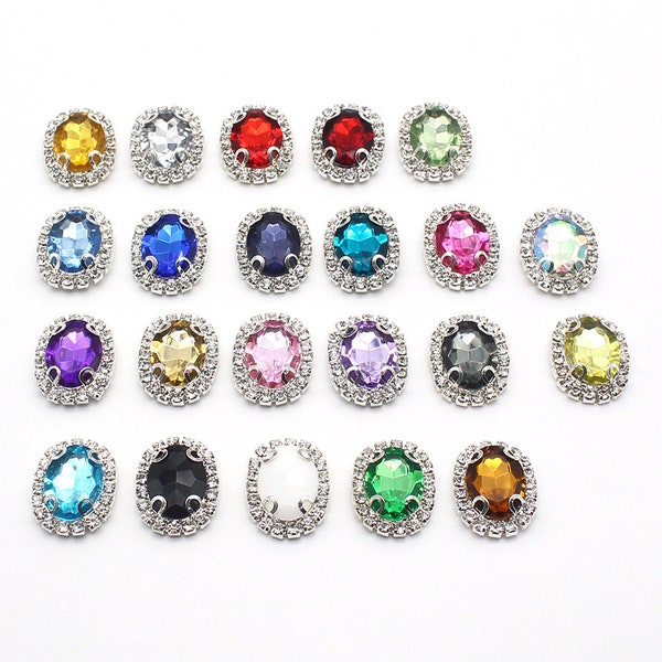 Oval Rhinestone - Etsy