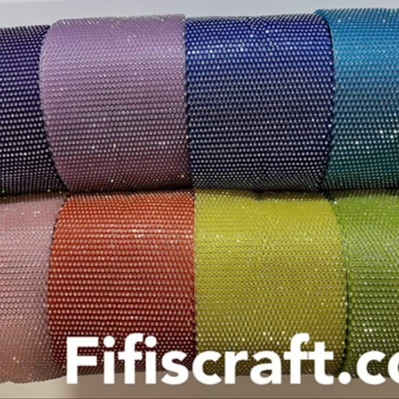 Rhinestone Fishnet Fabric - Etsy