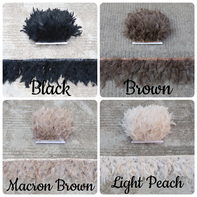 40 Colors Turkey Feather Trim by Yard,immediate Shipment From USA ...
