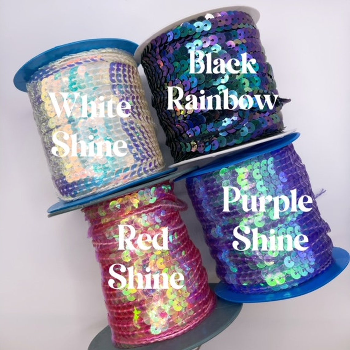 6mm Flat Sequin String by Yard, Rope Fringe Cord 6mm Sequin Trimming ...