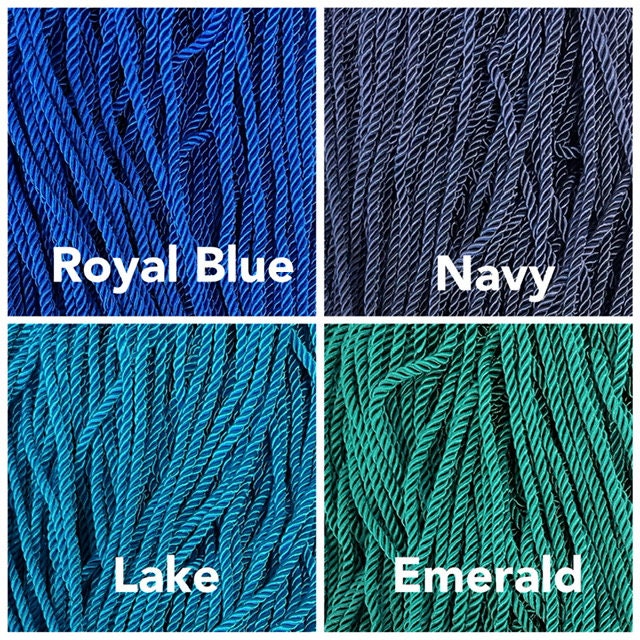 23 Colors of 6mm,1/4 Inches Wide Twist Cord, Twisted Rope for DIY ...