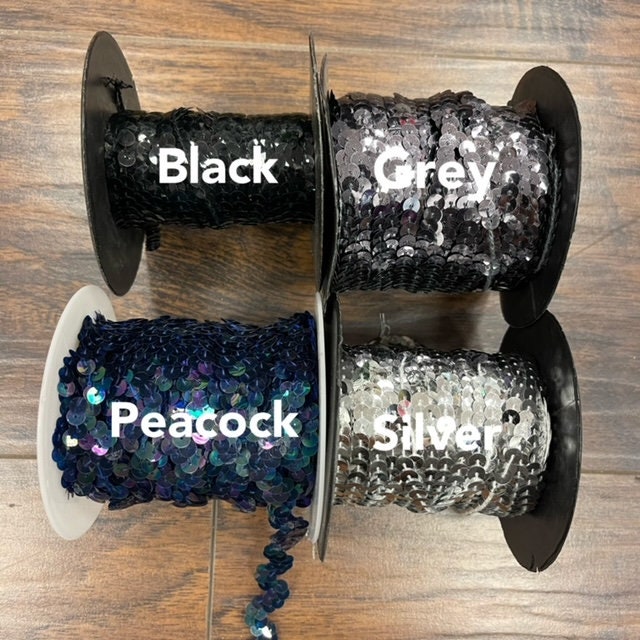 6mm Flat Sequin String by Yard Rope Fringe Cord 6mm Sequin - Etsy