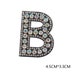 Irone on AB Rhinestone Large Alphabet Letters Patches, 5.5cm Tall ...