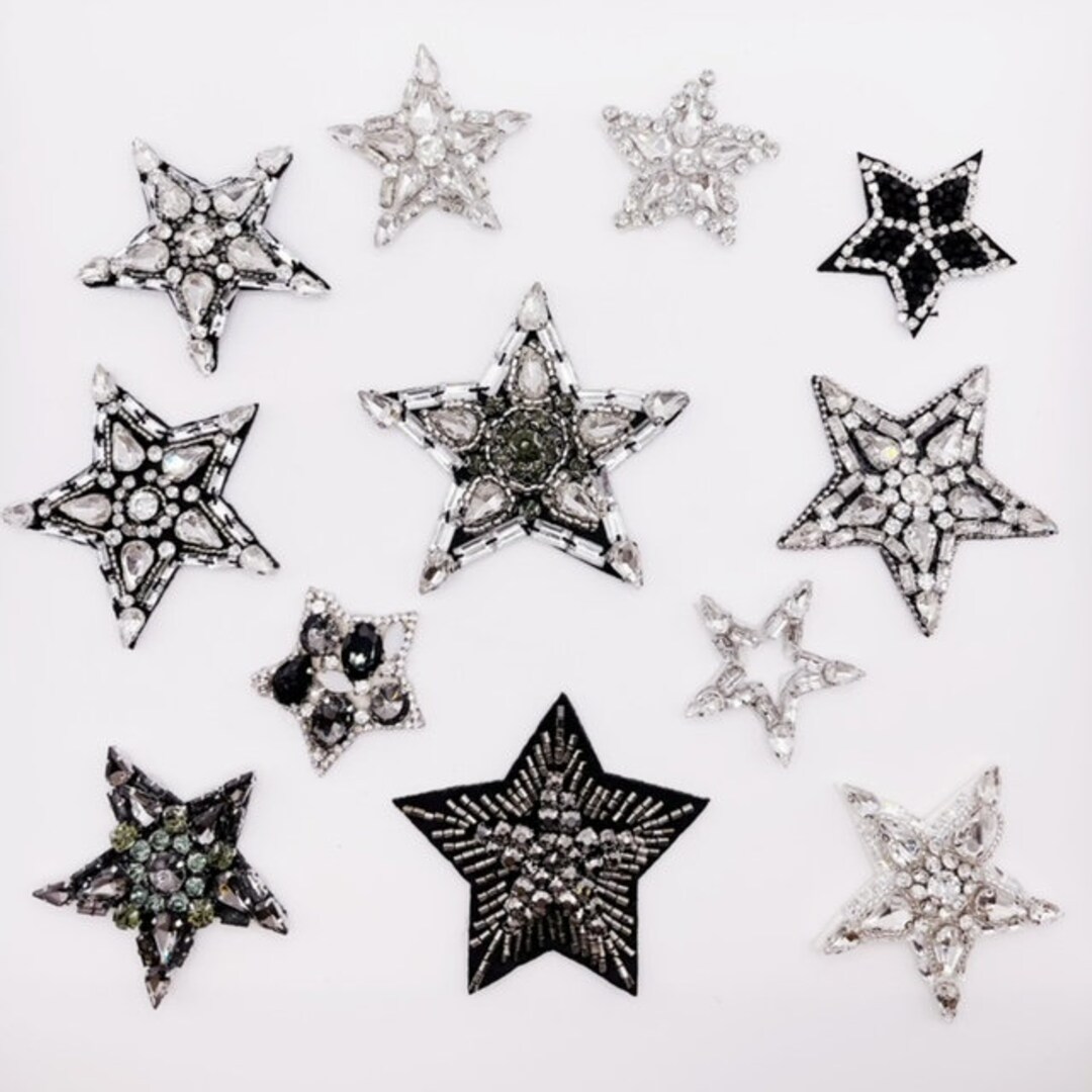 19 Styles of Star Rhinestone Patch, Immediate Shipping From USA ...