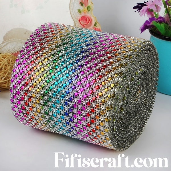 Rhinestone Mesh - Etsy