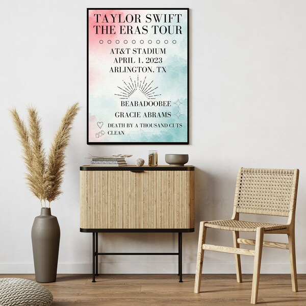 Eras Tour Arlington Poster - Etsy