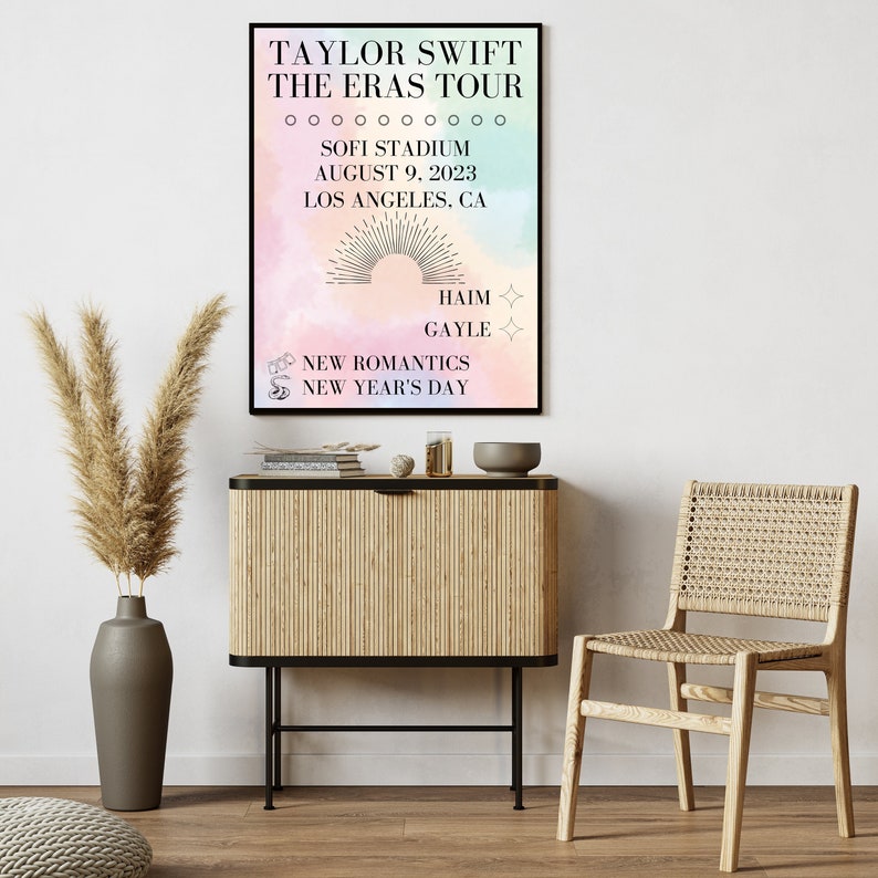 Eras Tour Poster Los Angeles, CA August 9 - Etsy