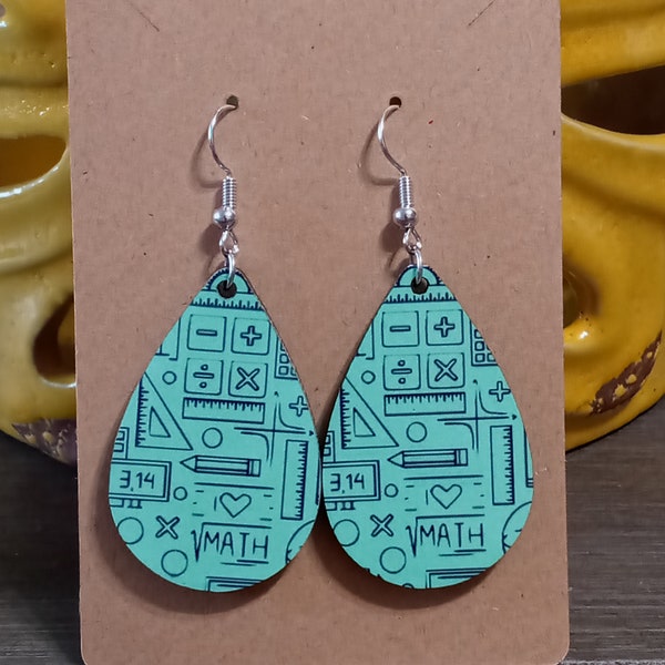 Math Earrings - Etsy