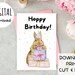 Printable Bunny Birthday Card Funny Animal Birthday Card - Etsy