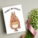 Printable Bunny Birthday Card, Funny Rabbit Birthday Card, Animal ...