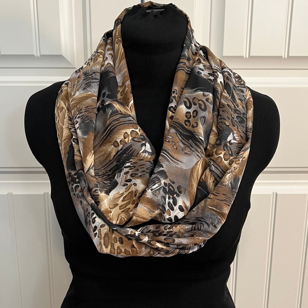 Mixed Animal Print Infinity Scarf - Etsy
