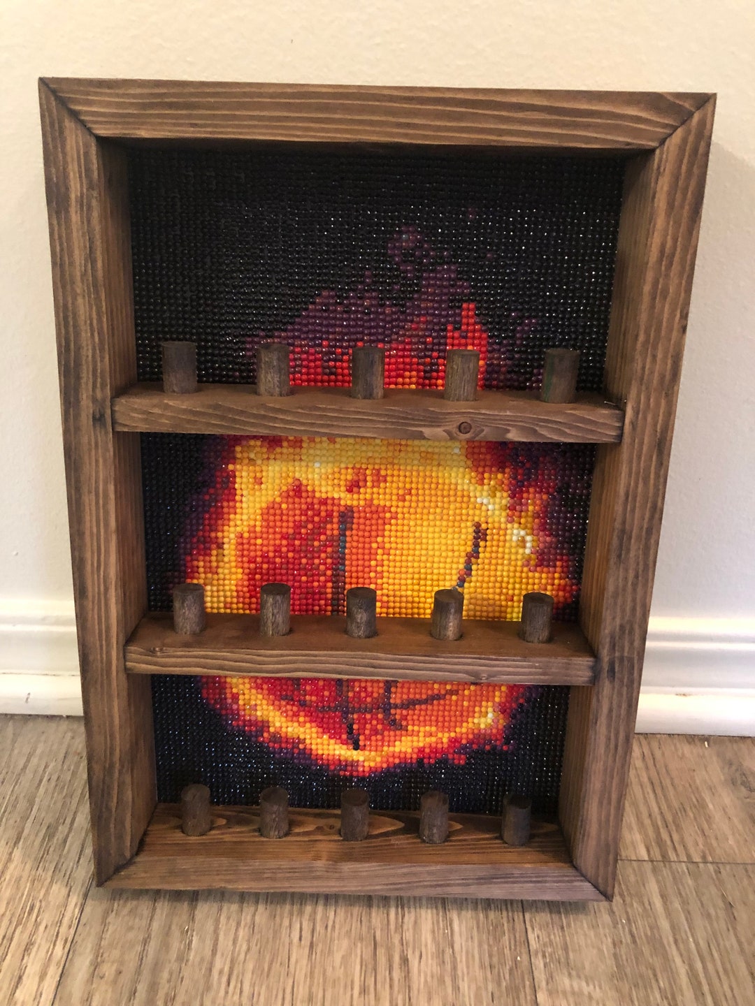 Small Beaded Fire Basketball - Etsy