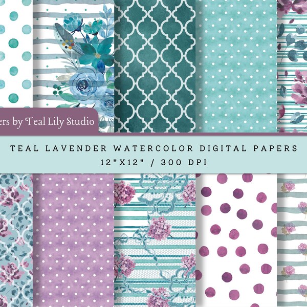 Lavender Teal - Etsy