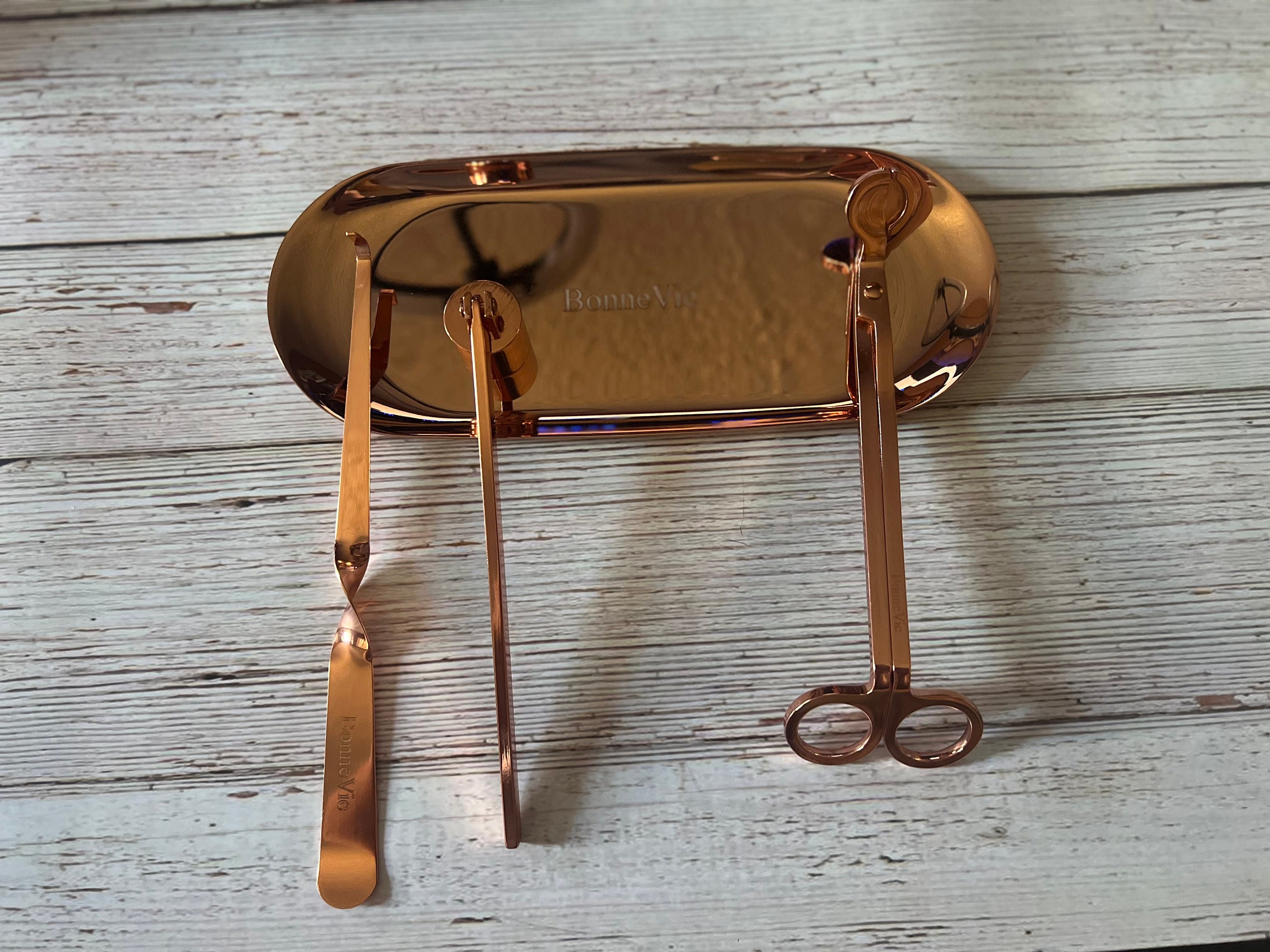 Candle Tool Kit Snuffer Dipper Trimmer and Tray - Etsy