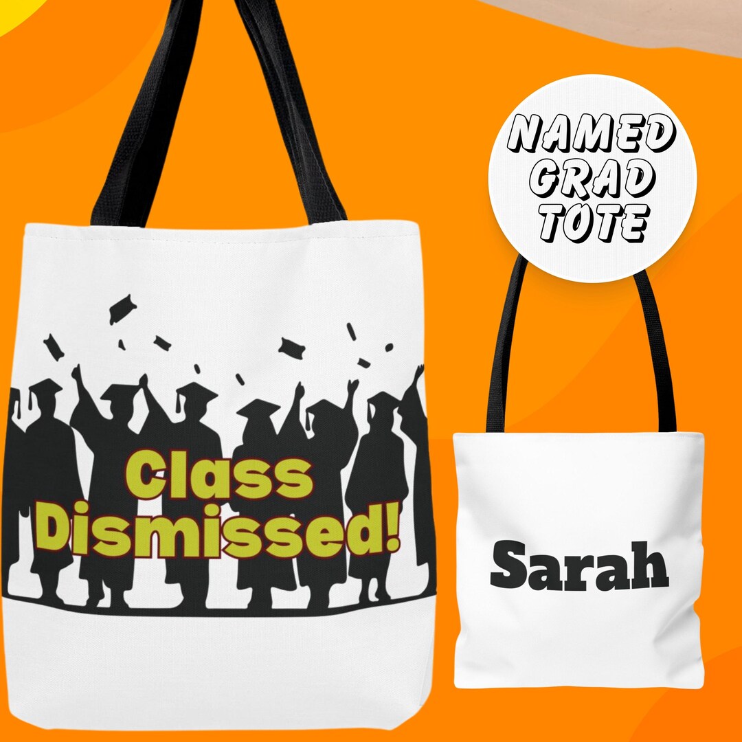 Personalized Tote Bag for Grad With Name Funny Personalized Senior Bag ...