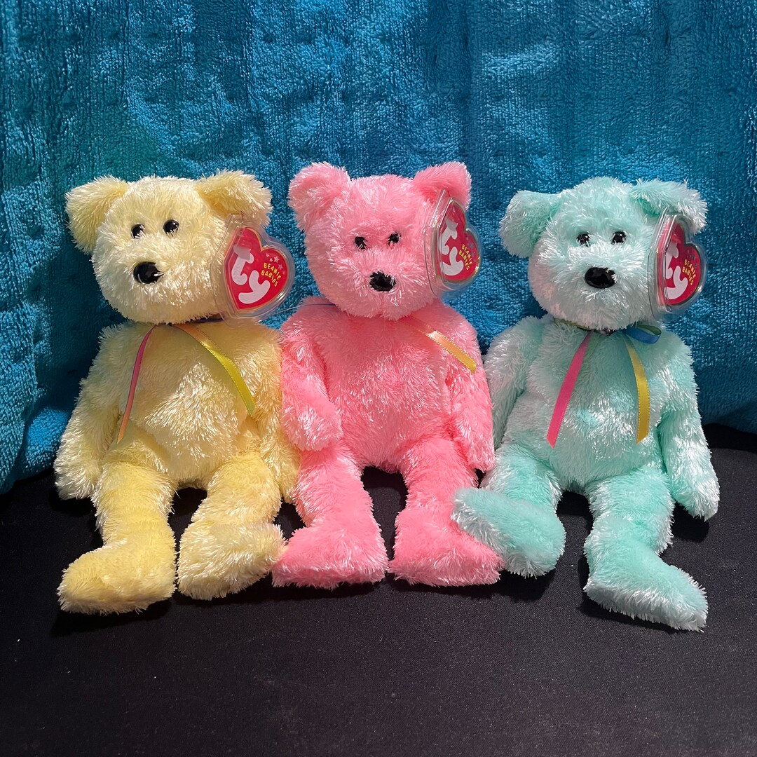 TY Sherbet Beanie Baby, Tag Error, PE Pellets (BUNDLE) - Etsy