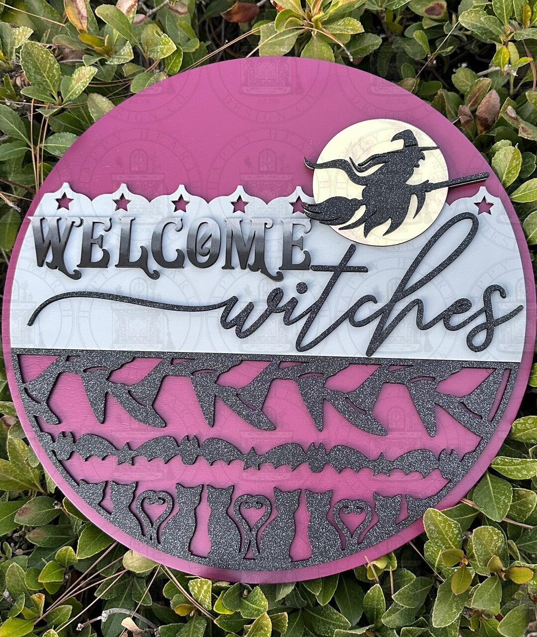 Welcome Witches Door Hanger, Witch Door Hanger, Halloween Decor, Wood ...
